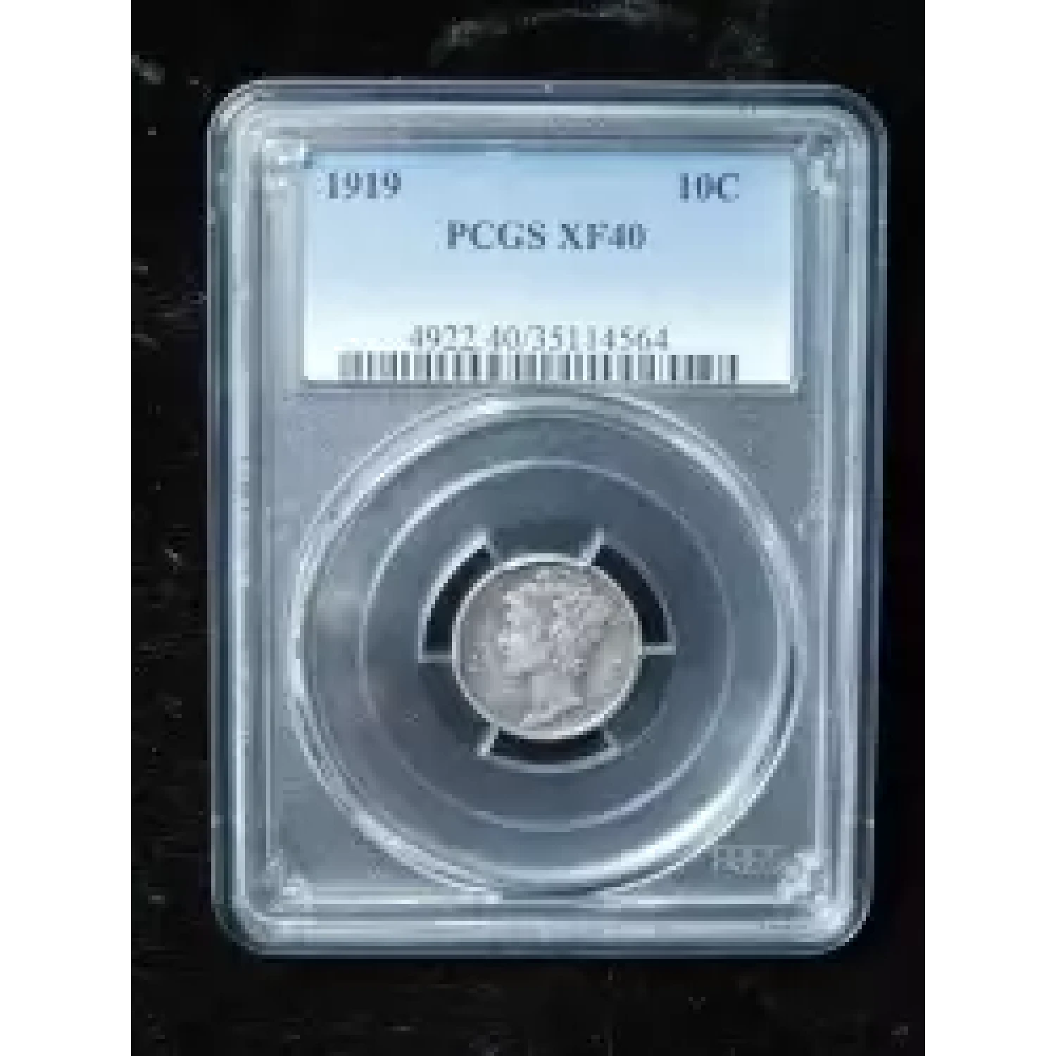 1919 Dimes Winged Liberty Head or Mercury PCGS XF-40 - Copper State ...
