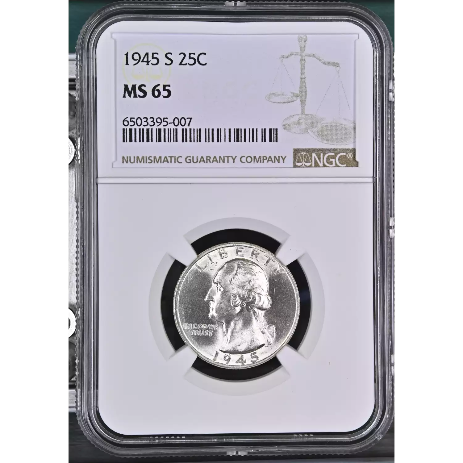 1945-S Quarter Dollars Silver Coinage NGC MS-65 - Copper State Coin and ...
