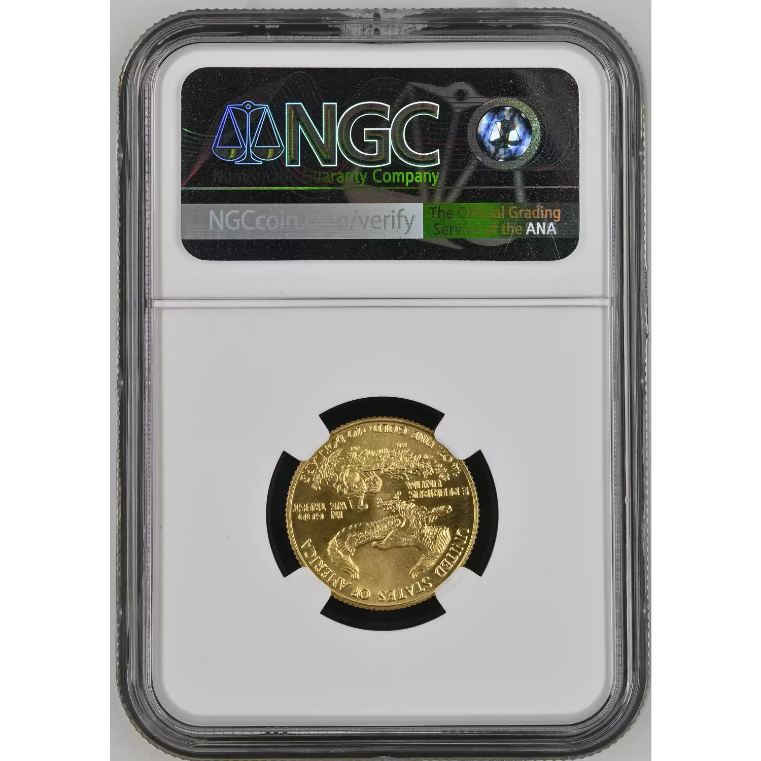 1986 Bullion $10 Gold Eagle 1/4 oz NGC MS-69 - Copper State Coin and ...
