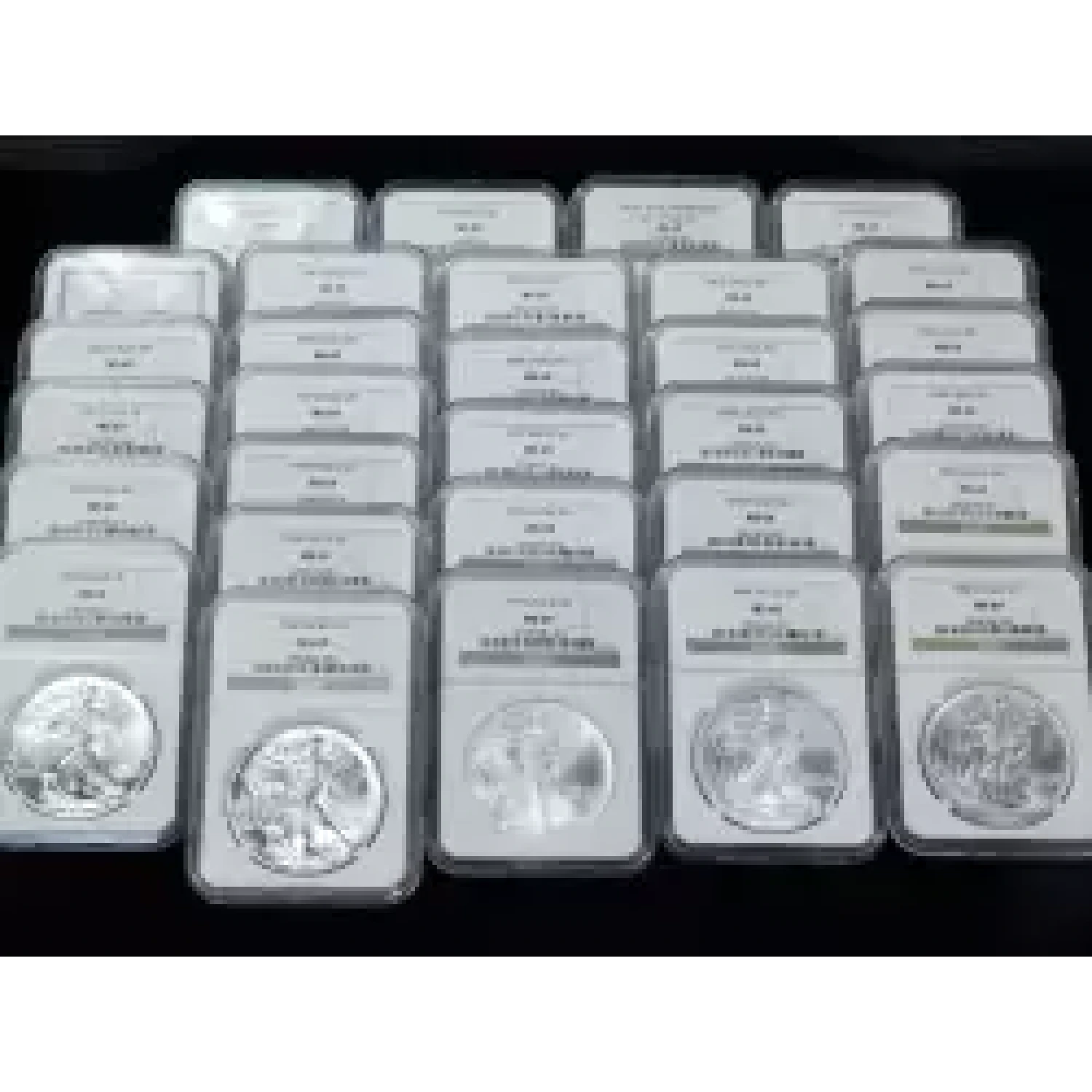 1986-S Bullion Silver Eagles NGC MS-69 - Copper State Coin and Bullion