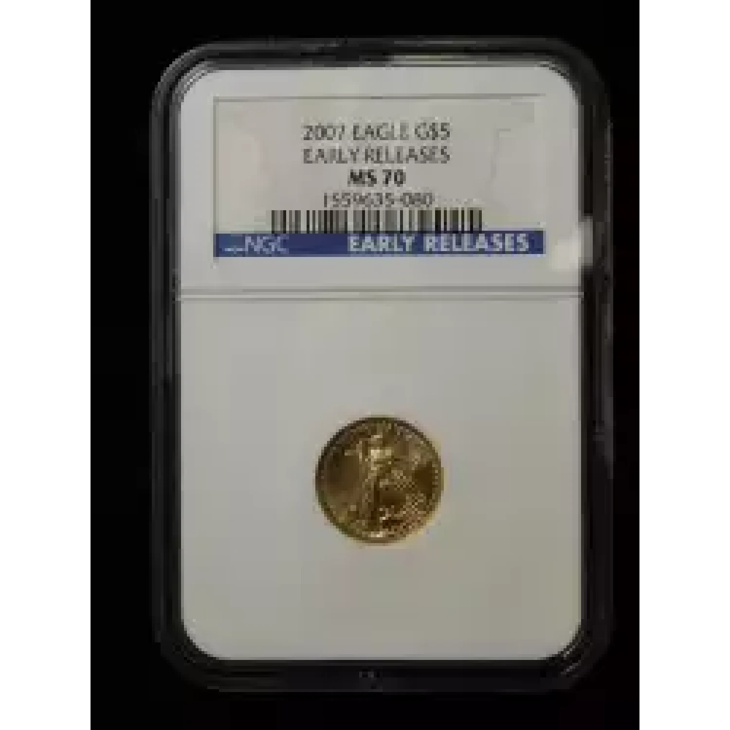 2007 Bullion $5 Gold Eagle 1/10 oz NGC MS-70 EARLY RELEASES - Copper ...